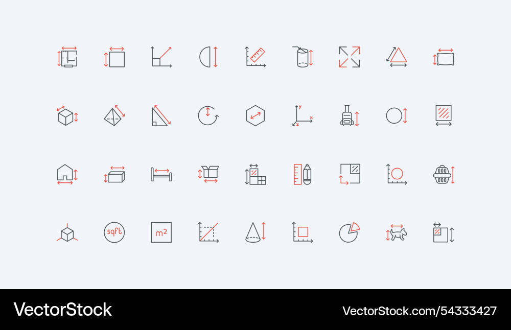 Unit Measurement Vector Images (over 2,500)