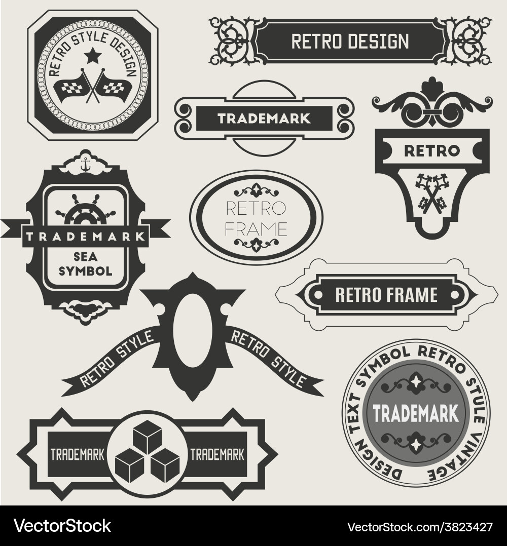 Labels Royalty Free Vector Image - VectorStock