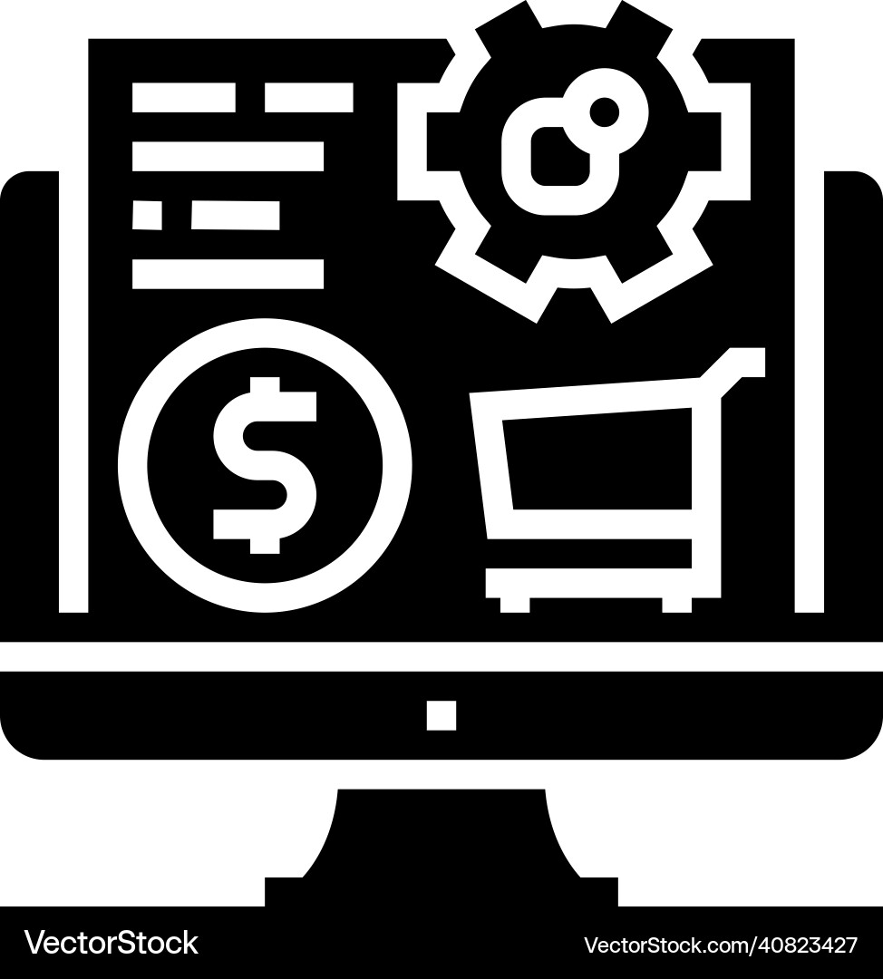 Online Purchasing Icon Royalty Free Vector Image