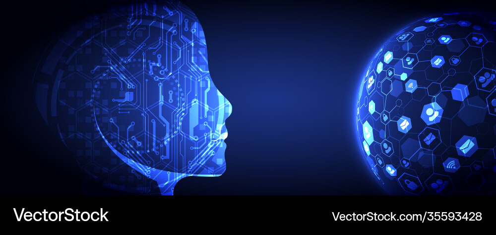 Artificial Intelligence Technology Royalty Free Vector Image