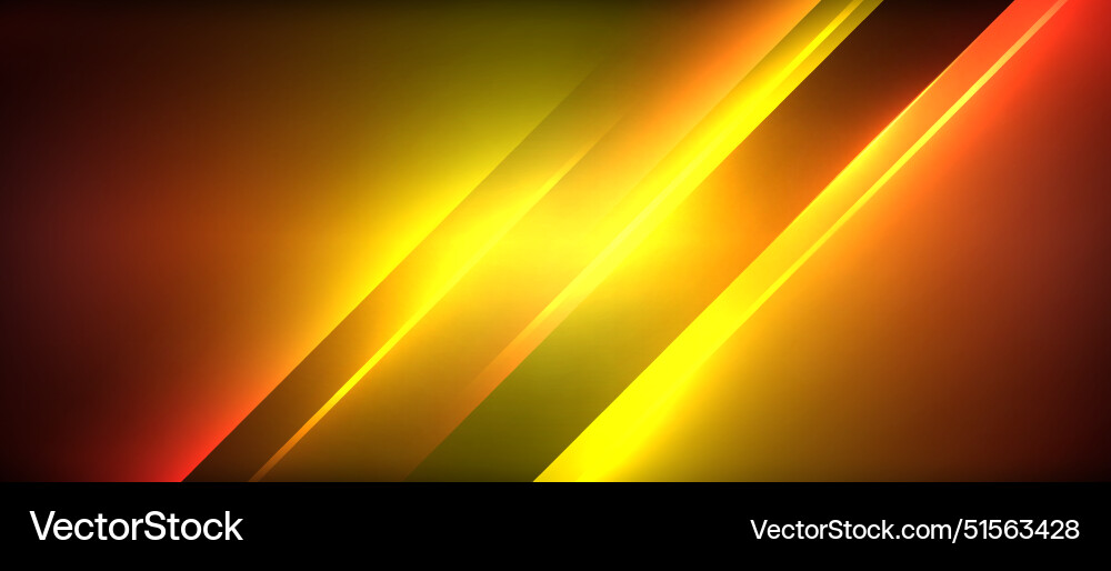 Neon dynamic diagonal light rays background Vector Image