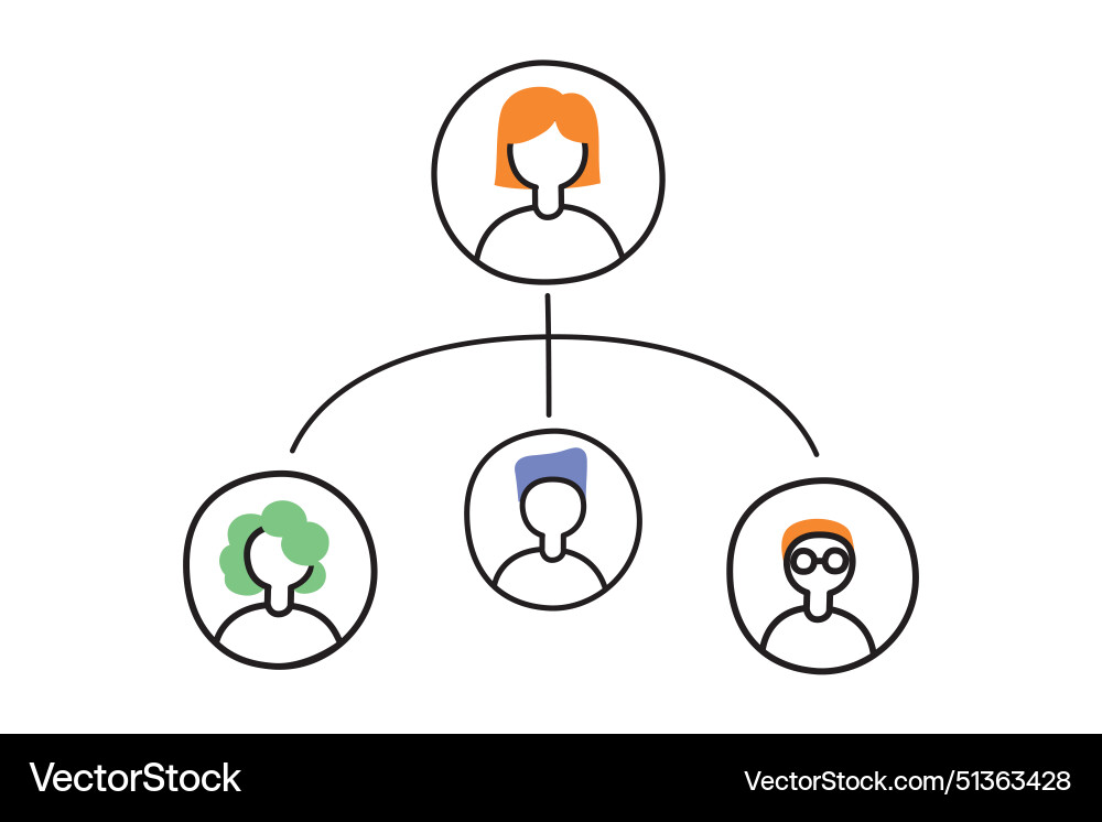 Team abstract cooperation icon Royalty Free Vector Image