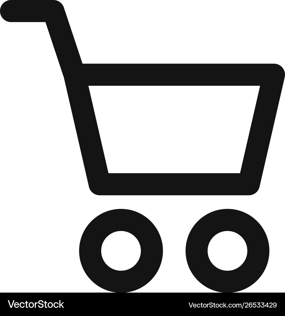 Basket icon in modern style for web site Vector Image