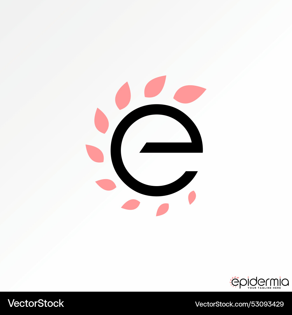 Letter E Eco Leaves Vector Images (over 280)