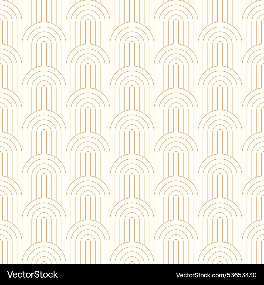 Seamless pattern with arch line Royalty Free Vector Image