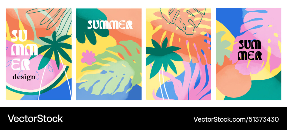 Summer abstract background bright colorful modern Vector Image
