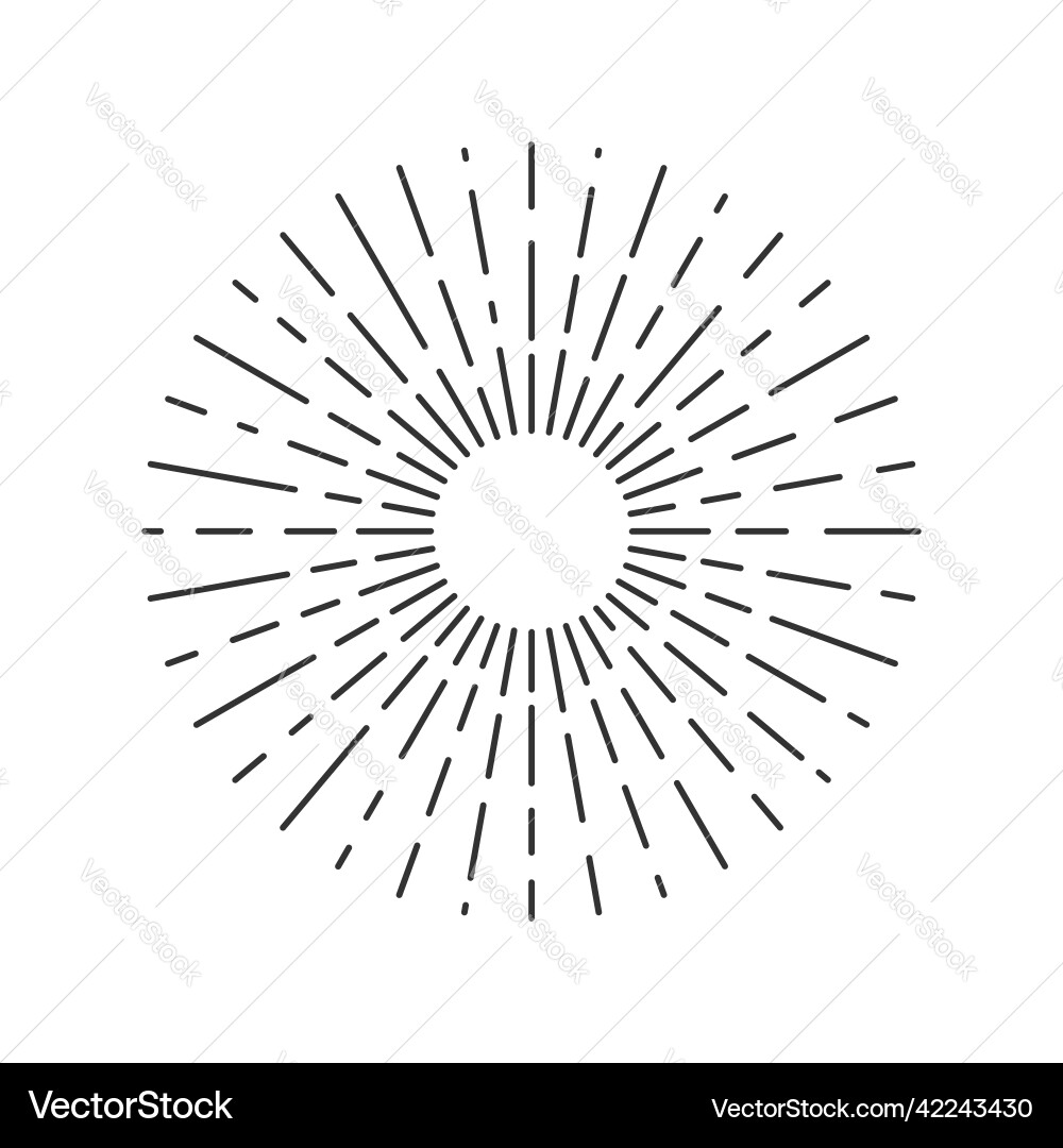 Sun rays Royalty Free Vector Image - VectorStock