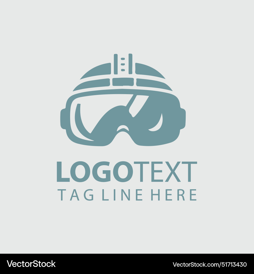 Virtual reality logo Royalty Free Vector Image