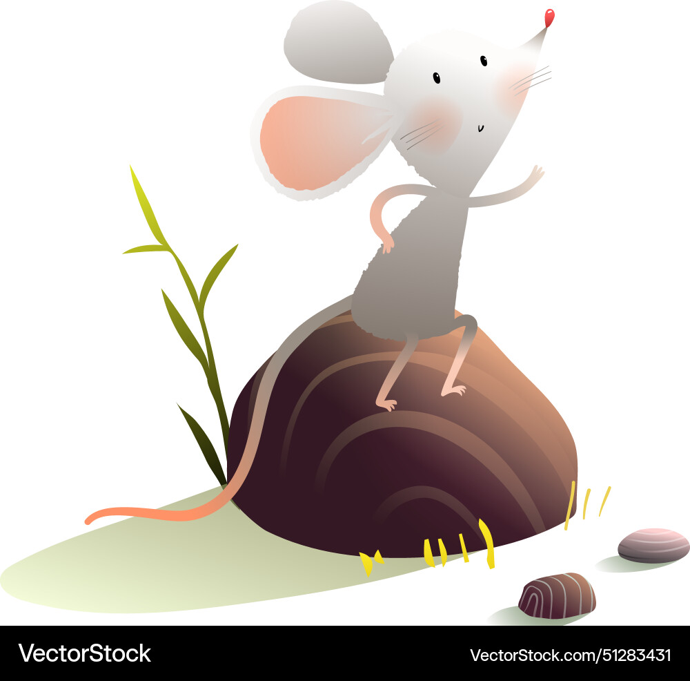 Cute little mouse character for children Vector Image