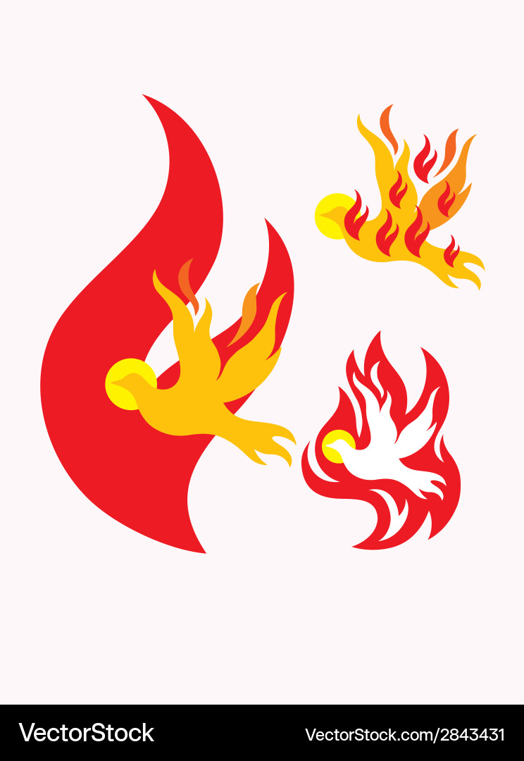 Fire holy spirit Royalty Free Vector Image - VectorStock