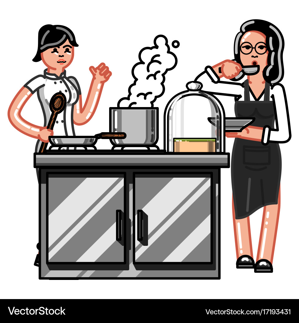 Hand sketch chef Royalty Free Vector Image - VectorStock