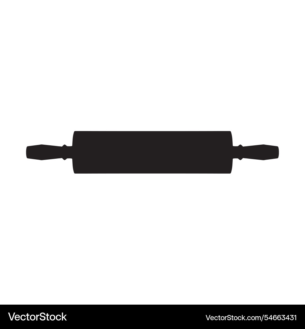 Rolling pin silhouette Royalty Free Vector Image Rolling pin silhouette Royalty Free Vector Image