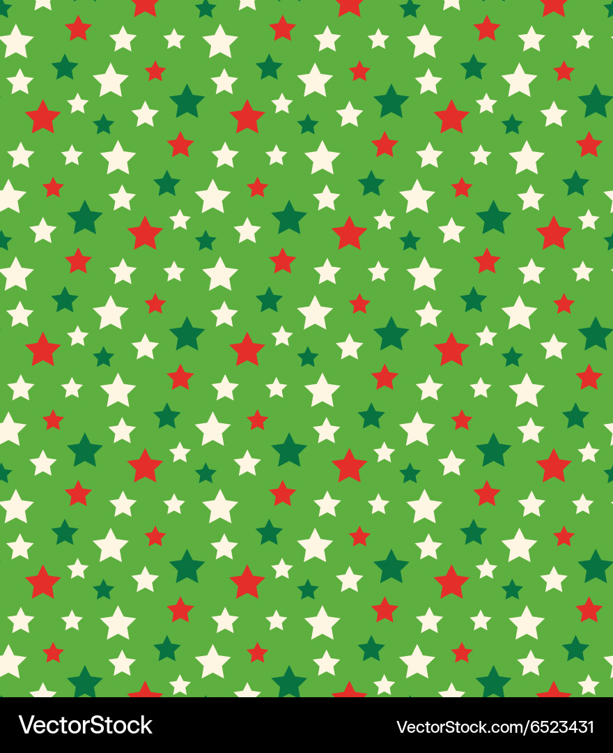 Seamless bright abstract pattern with stars Vector Image