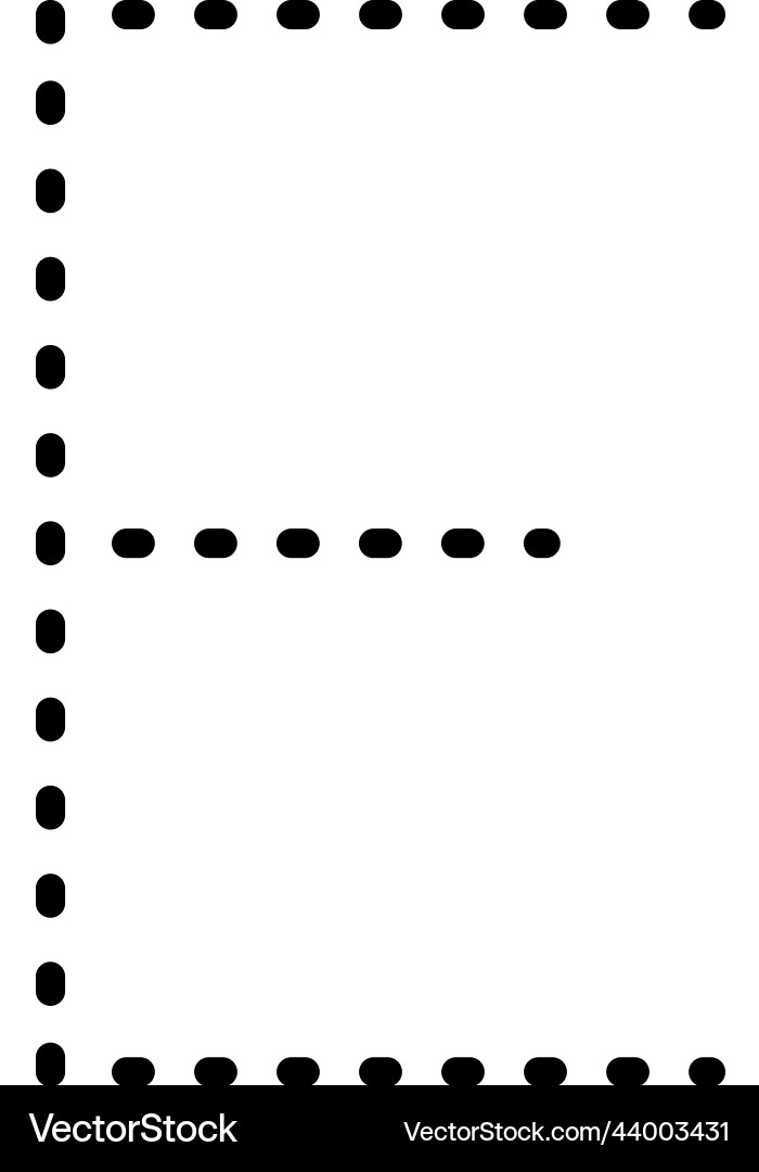 Alphabet Letter E Prewriting Dotted Line Vektorbild