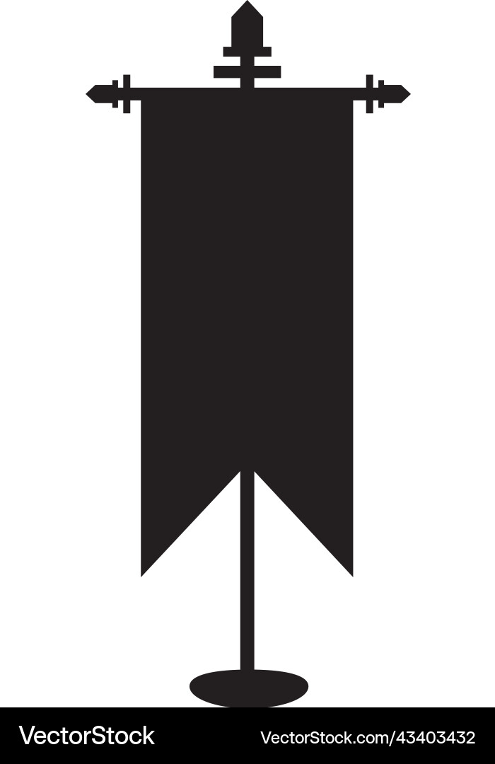 Battle flag icon on white background war banner Vector Image