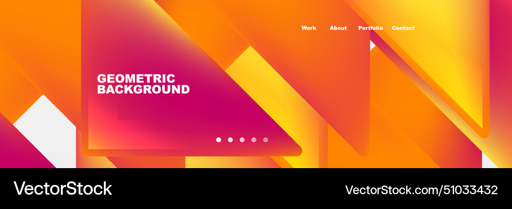 Colorful geometric background with gradient Vector Image