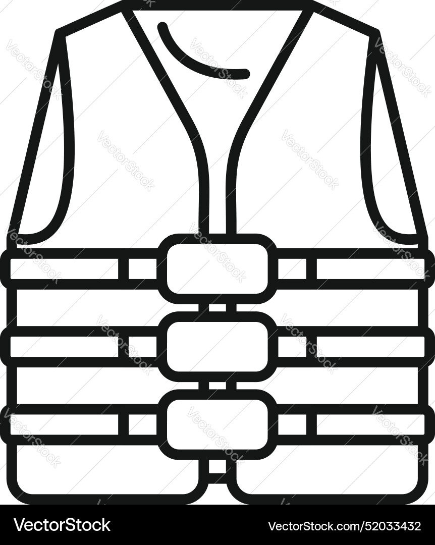 Life jacket icon showing swimming safety Vector Image