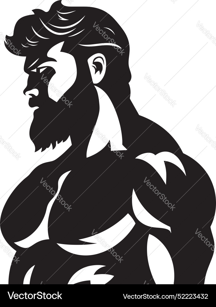 Mightygrip warrior emblem strengthforge heroic Vector Image