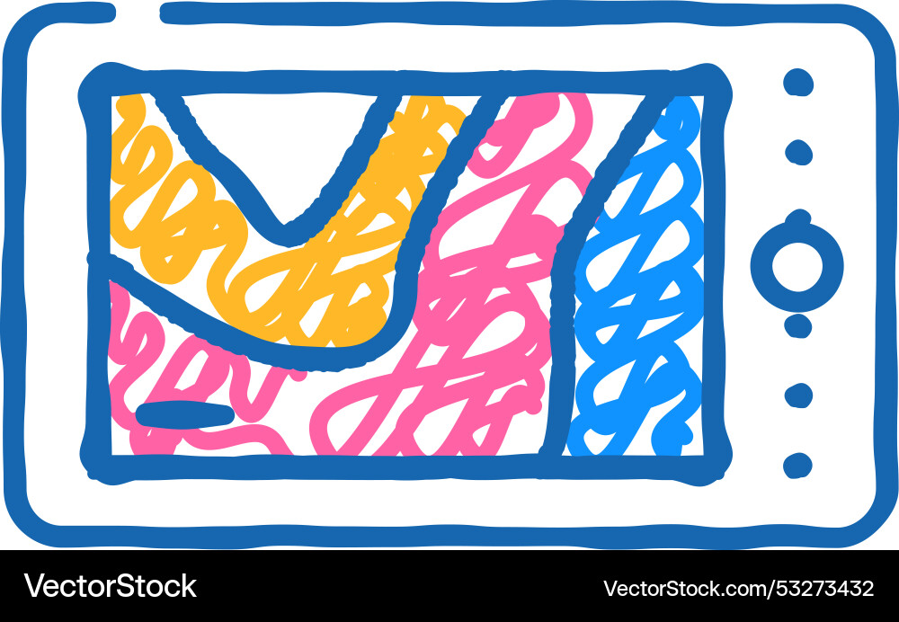 Thermal imager device icon doodle Royalty Free Vector Image