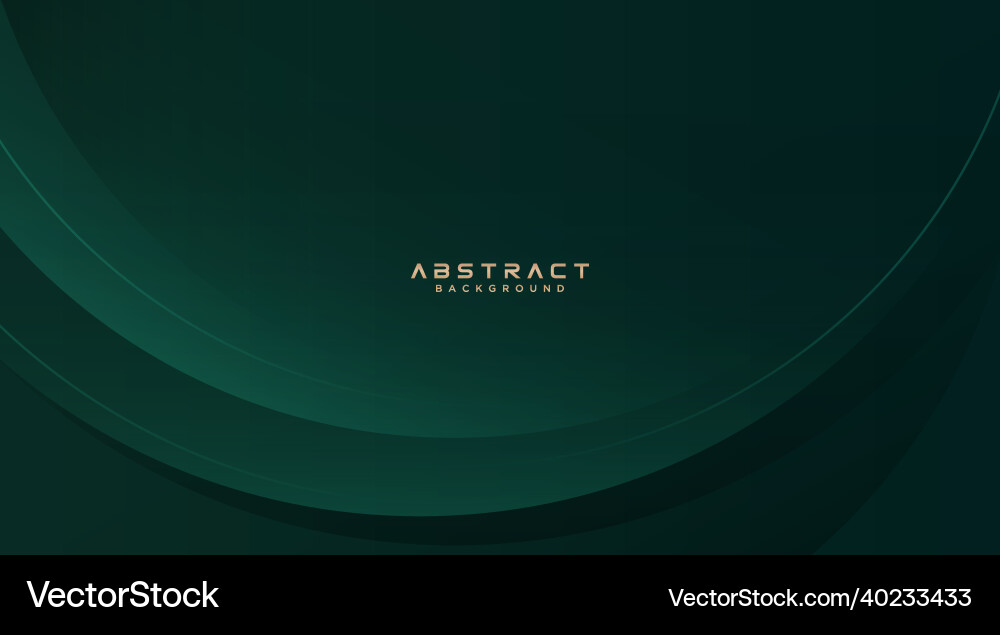 Abstract modern green gradient curve shapes Vector Image