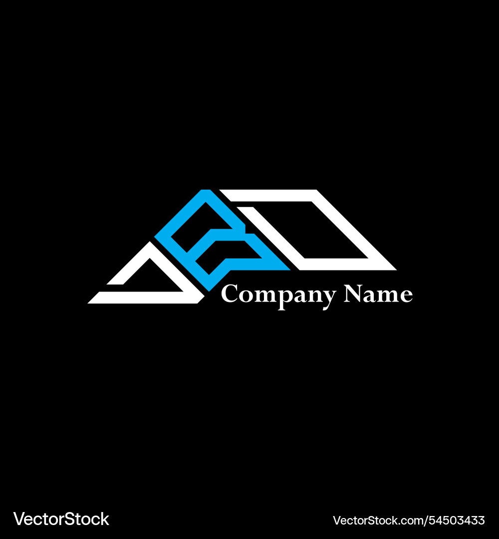 Dbd logo design simple and modern Royalty Free Vector Image