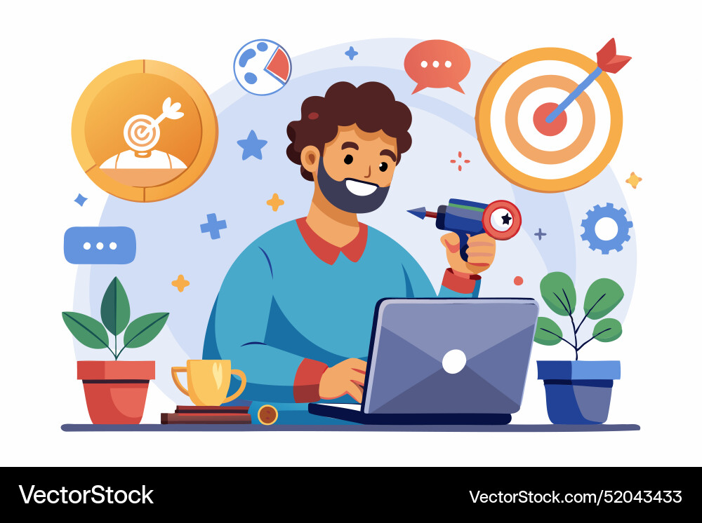 Gamification marketing strategy Royalty Free Vector Image