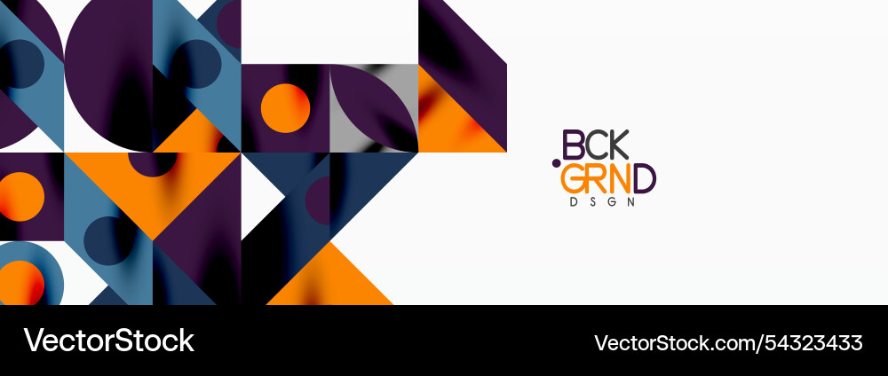 Trendy triangles lines round elements and circles Vector Image