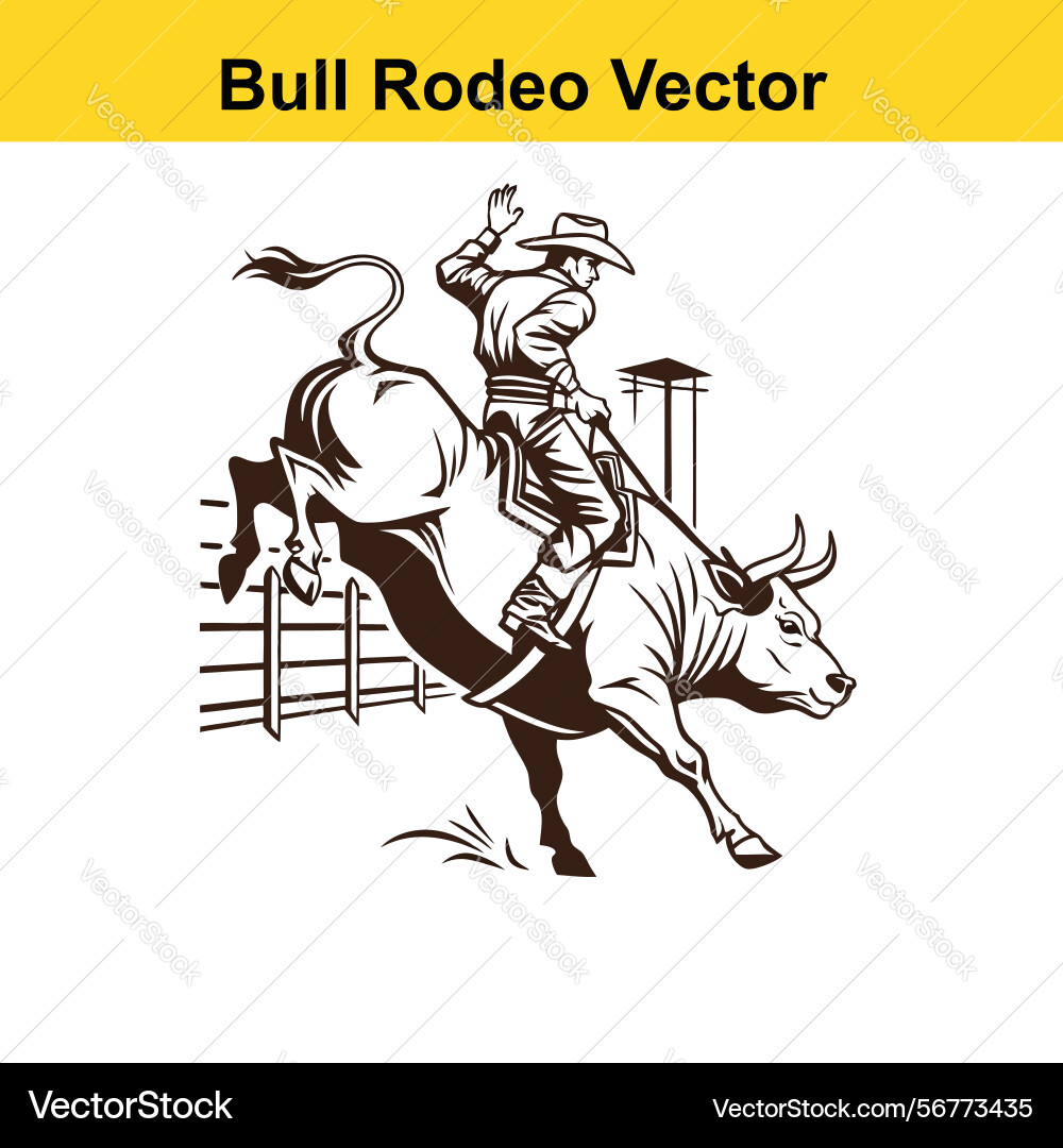 Ai-generierte westliche Bull Rodeo der ultimative Test