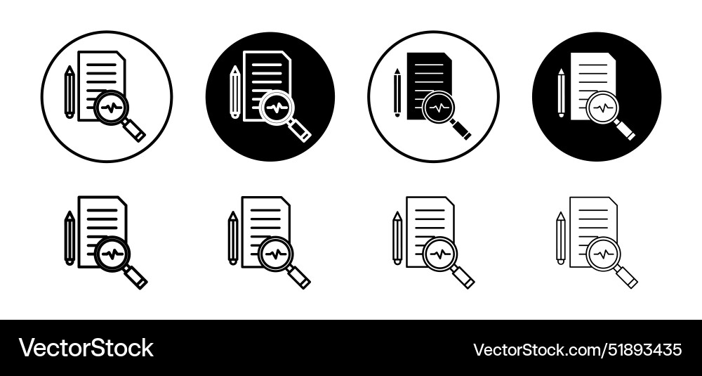 Defining icon set collection defining outline Vector Image