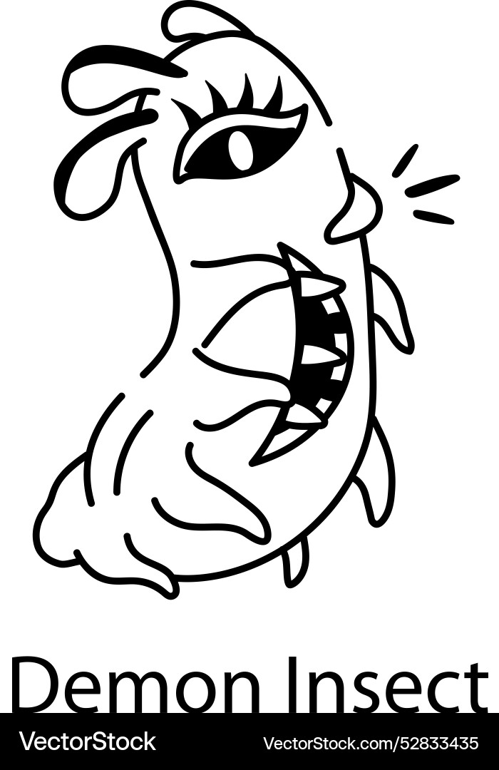 demon insect Lizenzfreies Vektorbild - VectorStock