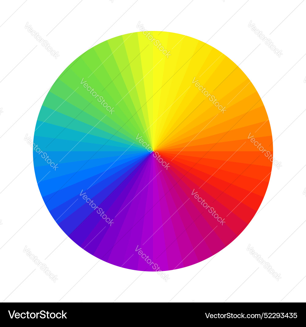 Extended Color Spectrum Wheel Royalty Free Vector Image