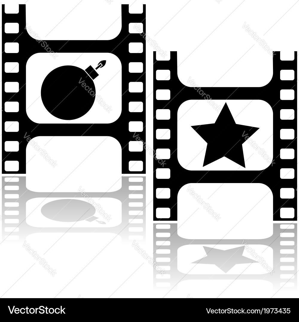Good and bad movie Royalty Free Vector Image - VectorStock