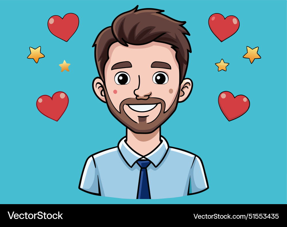 Happy fathers day celebration - smiling father Vector Image