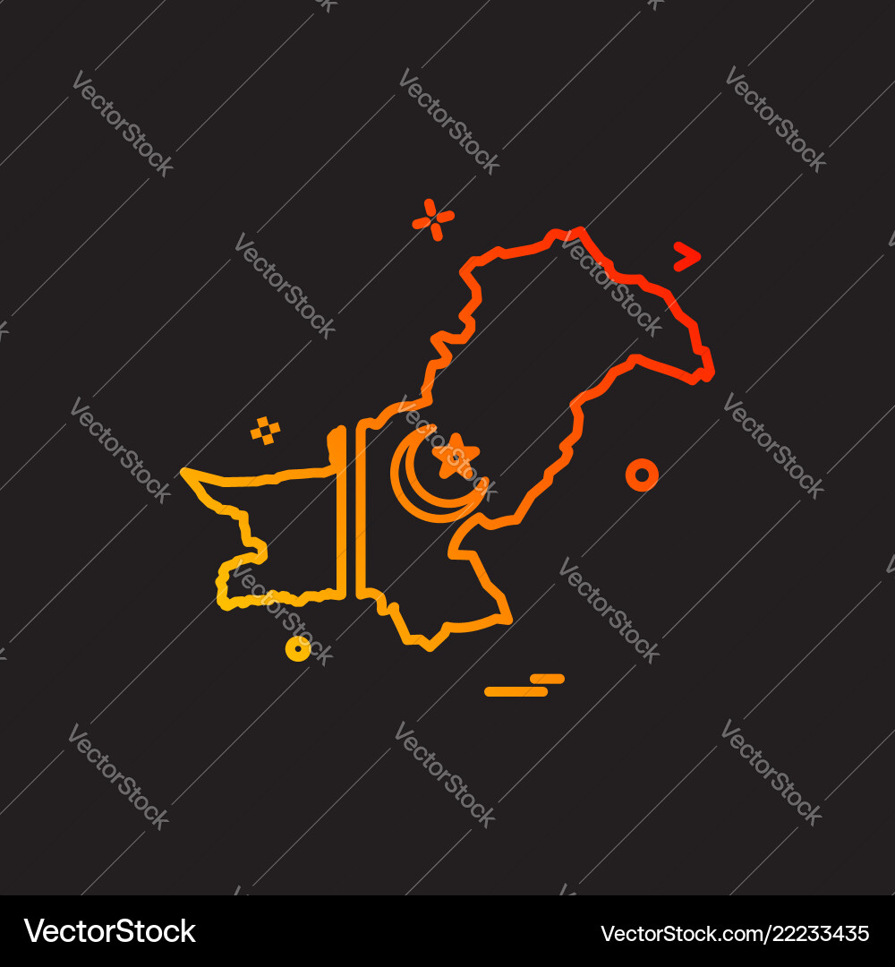 Map pakistan icon Royalty Free Vector Image - VectorStock