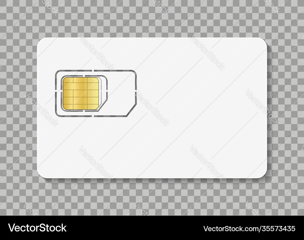 Sim card icon simcard for mobile phone nano Vector Image