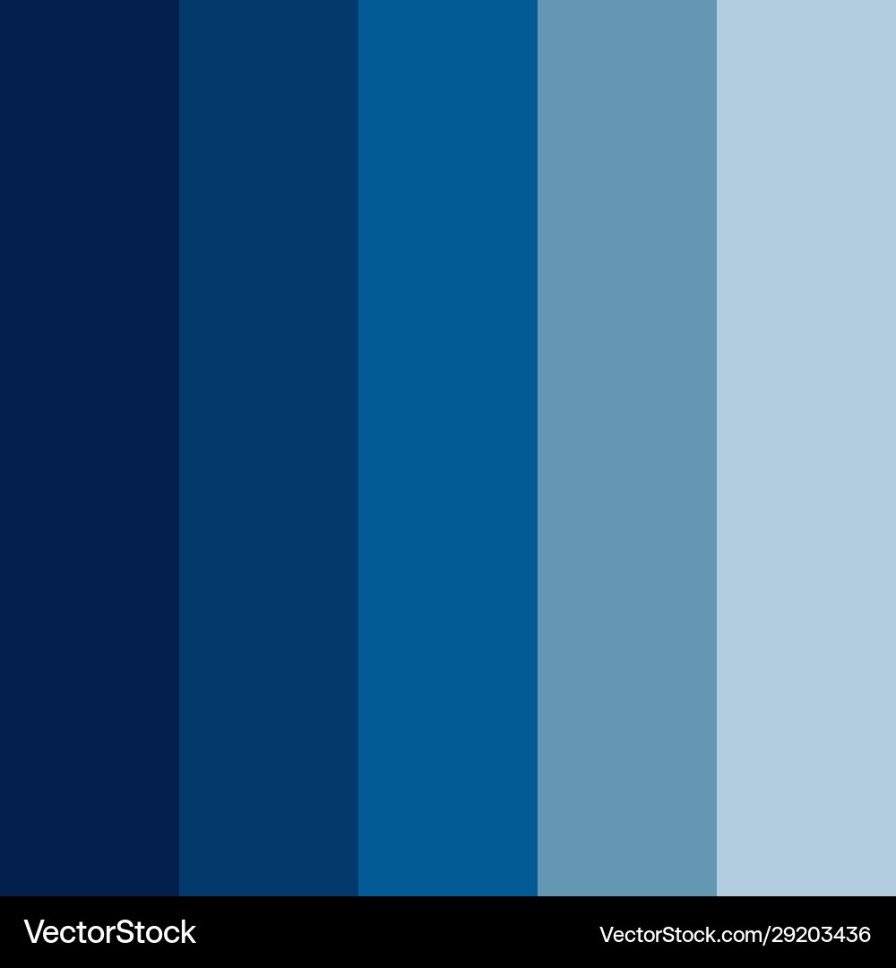 Blue color palette Royalty Free Vector Image - VectorStock