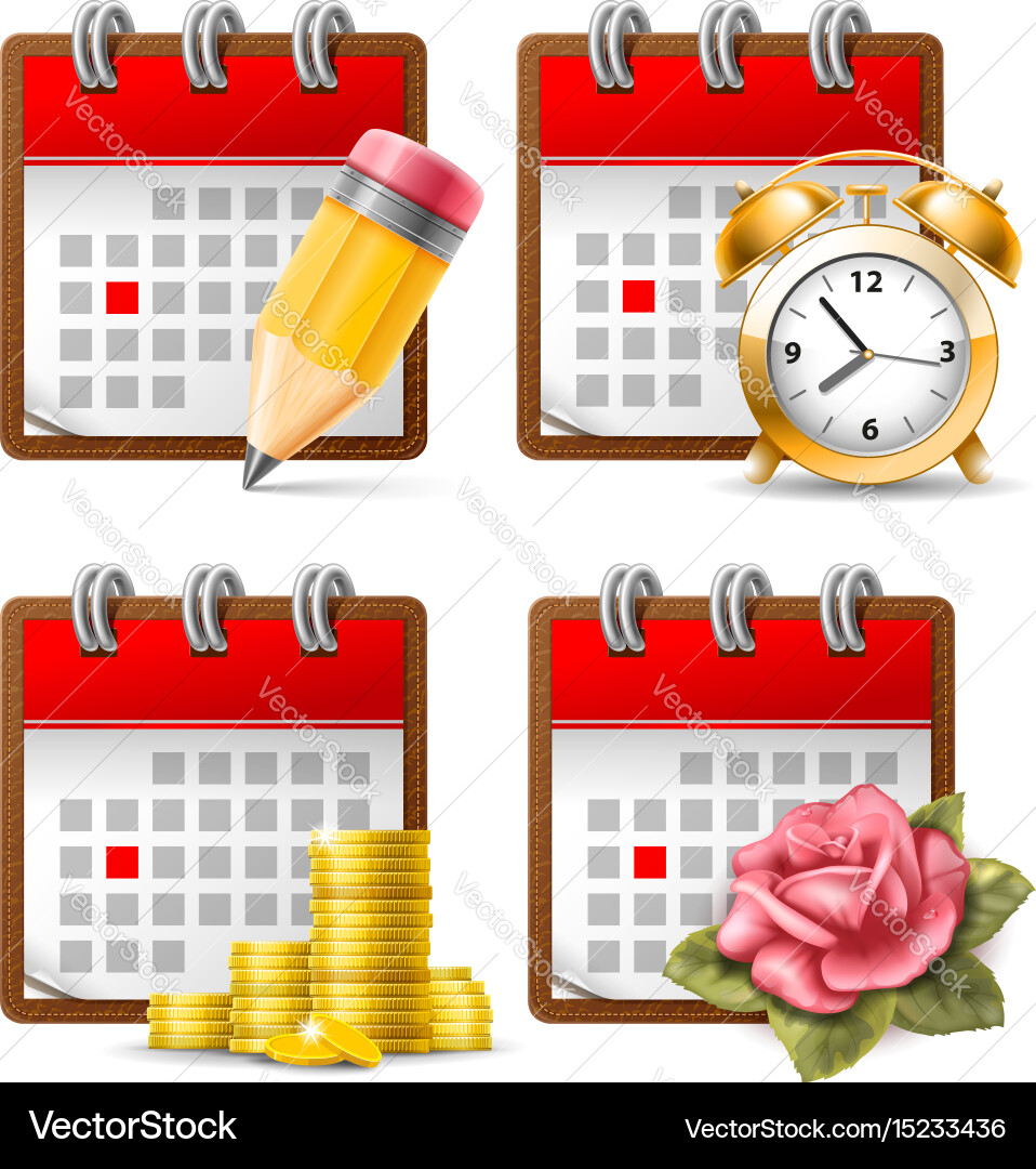 Business calendar Royalty Free Vector Image - VectorStock