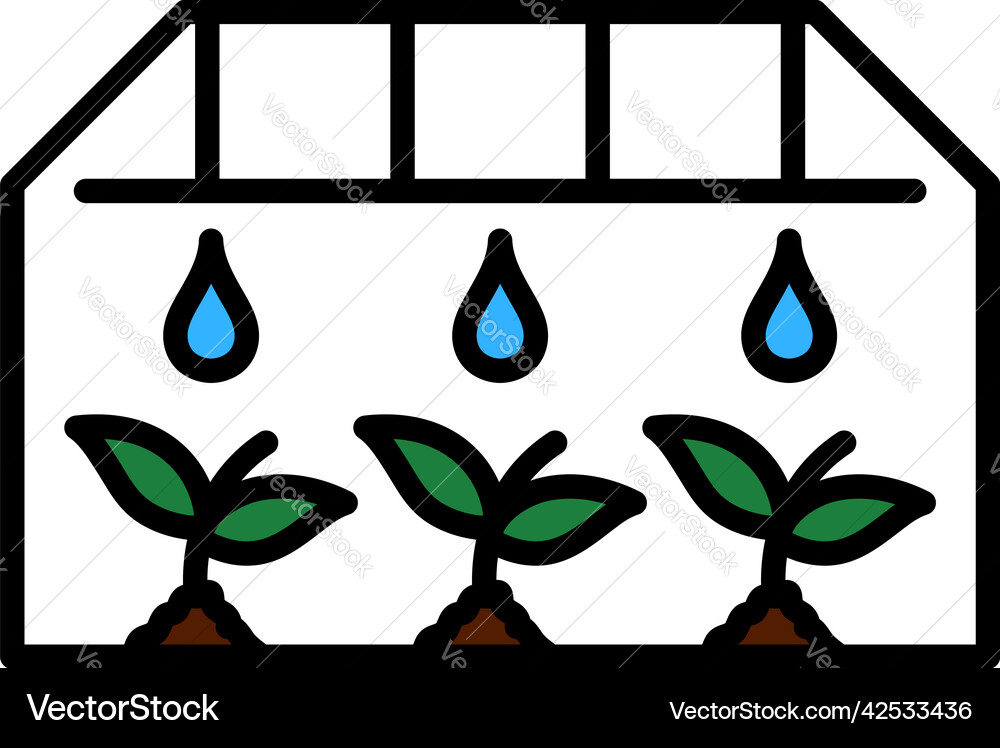 Greenhouse icon Royalty Free Vector Image - VectorStock