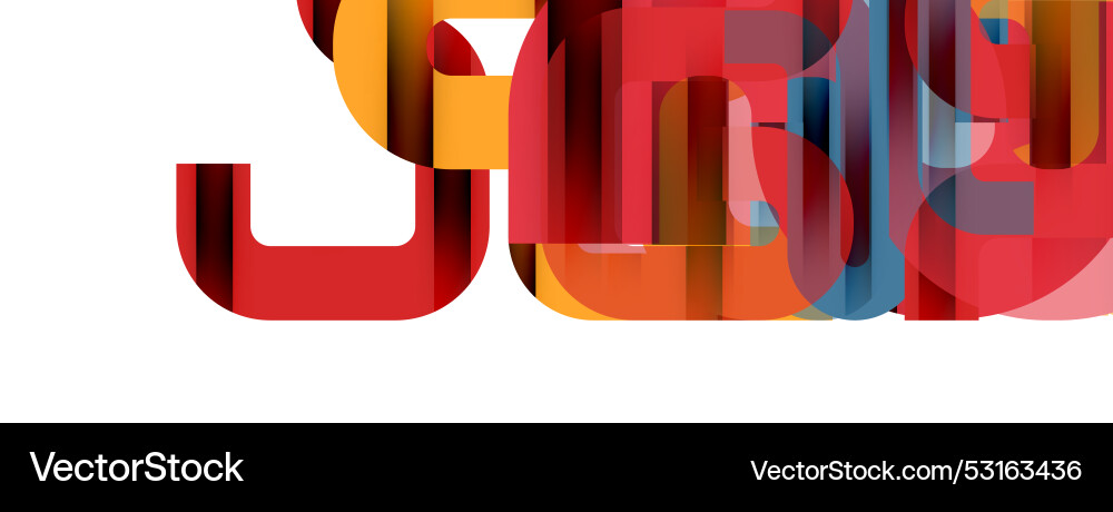 Lines abstract letter style design background Vector Image