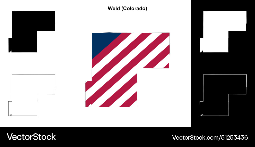 Weld outline map Royalty Free Vector Image - VectorStock