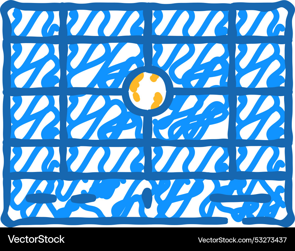 Dividing grid icon doodle Royalty Free Vector Image