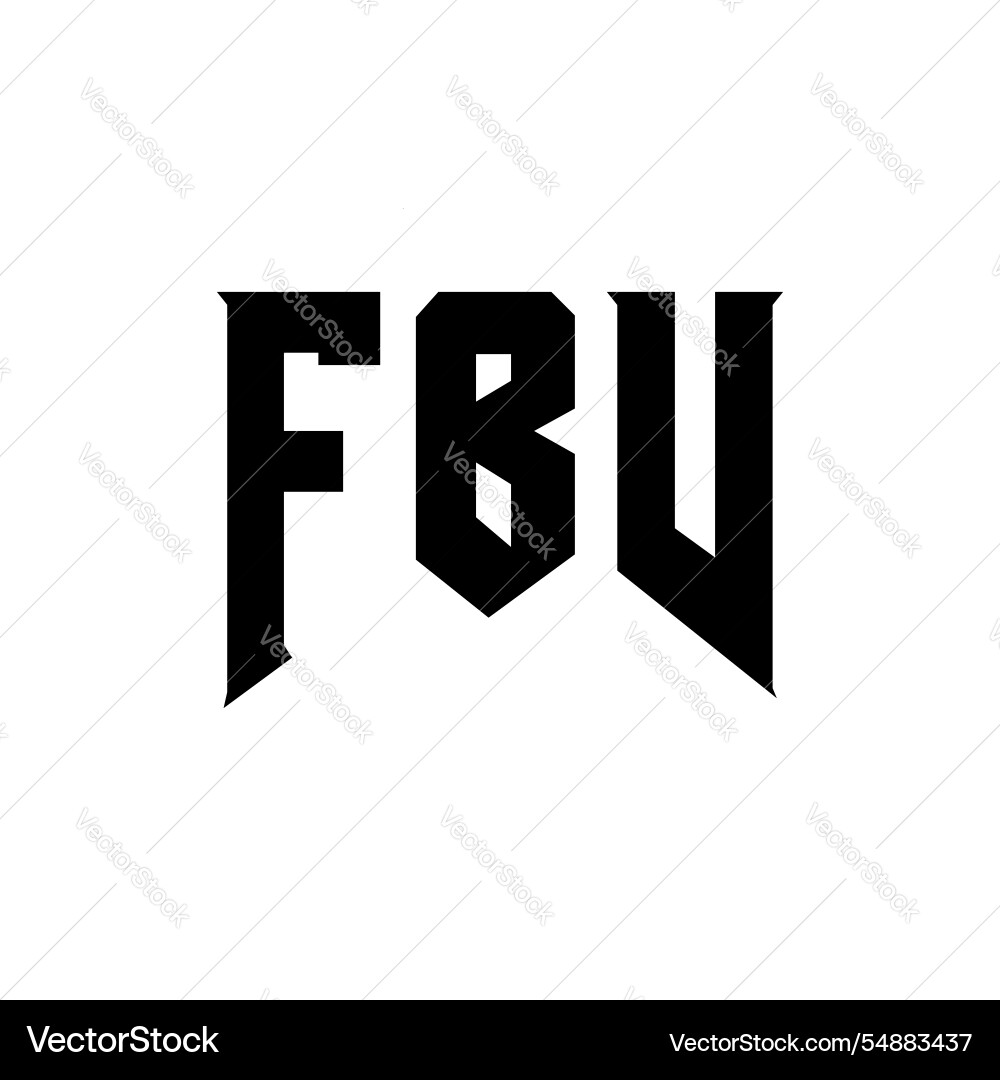 Fbv letter logo design for technology company Vector Image