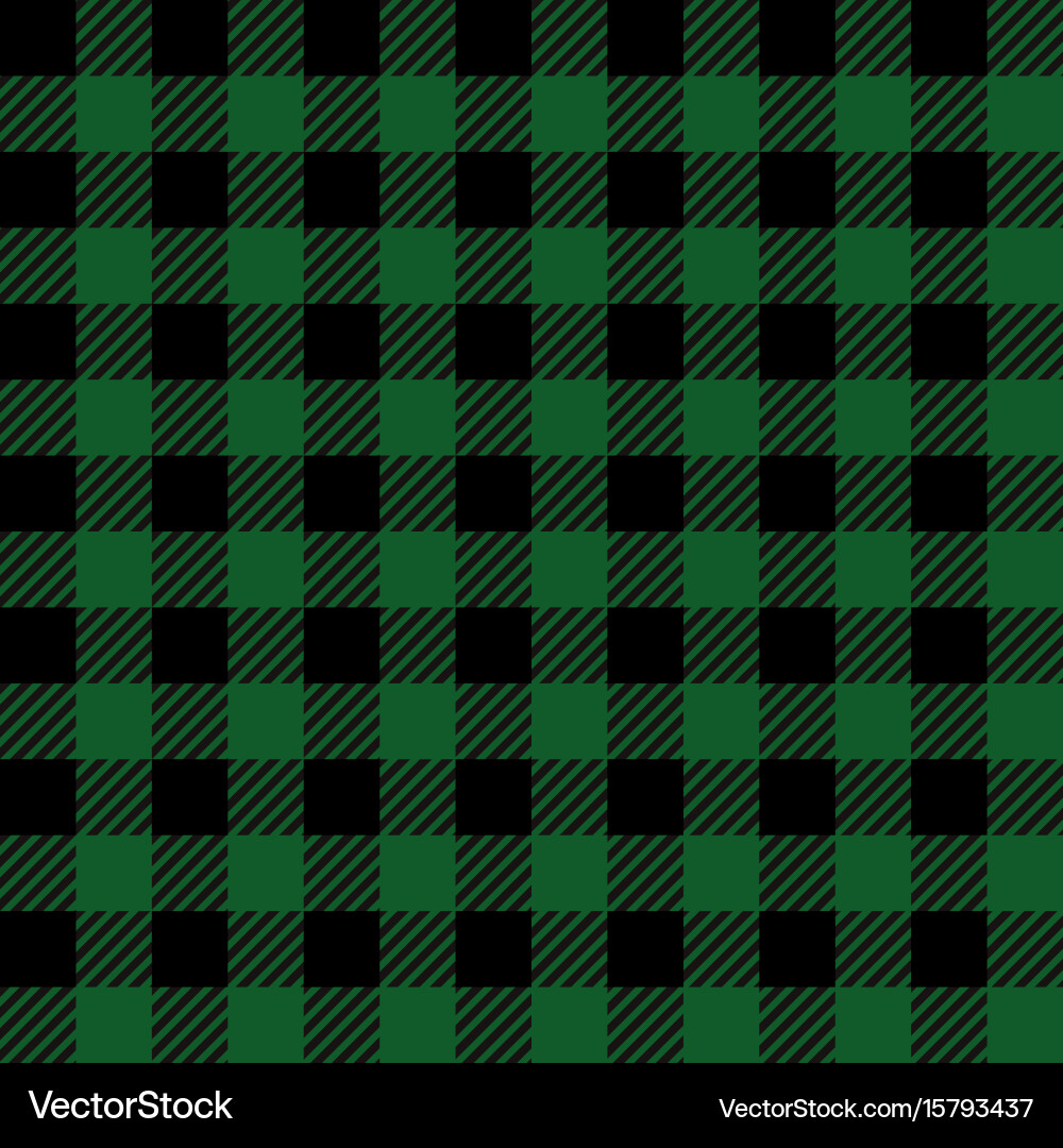 Green Plaid Seamless Pattern Royalty Free Vector Image