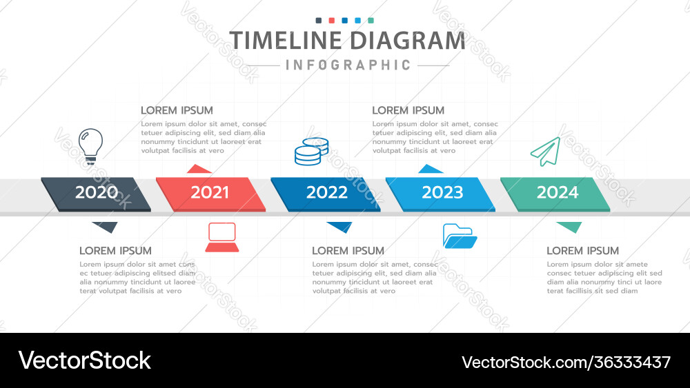 Infographic 5 steps modern timeline diagram Vector Image Infographic 5 steps modern timeline diagram Vector Image