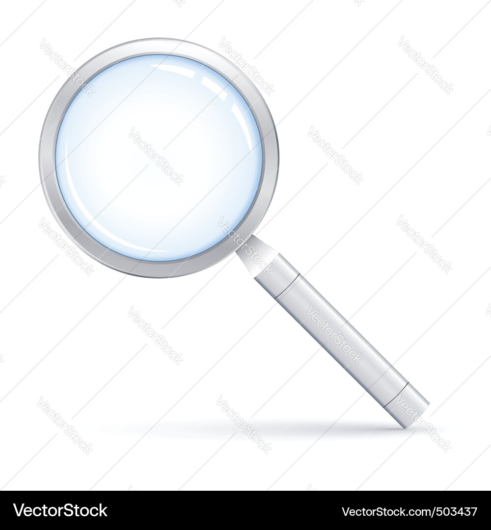 Magnifying glass Royalty Free Vector Image - VectorStock
