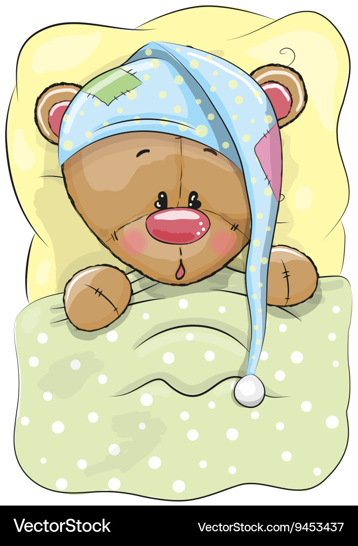 Sleeping bear Royalty Free Vector Image - VectorStock