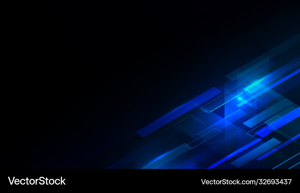 Virtual technology background abstract rectangles Vector Image
