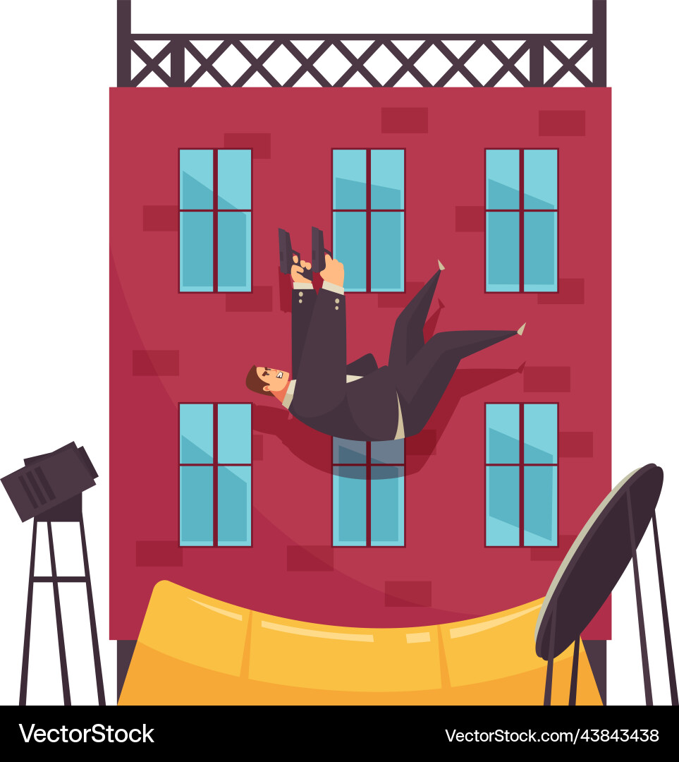 Cartoon film shooting Royalty Free Vector Image