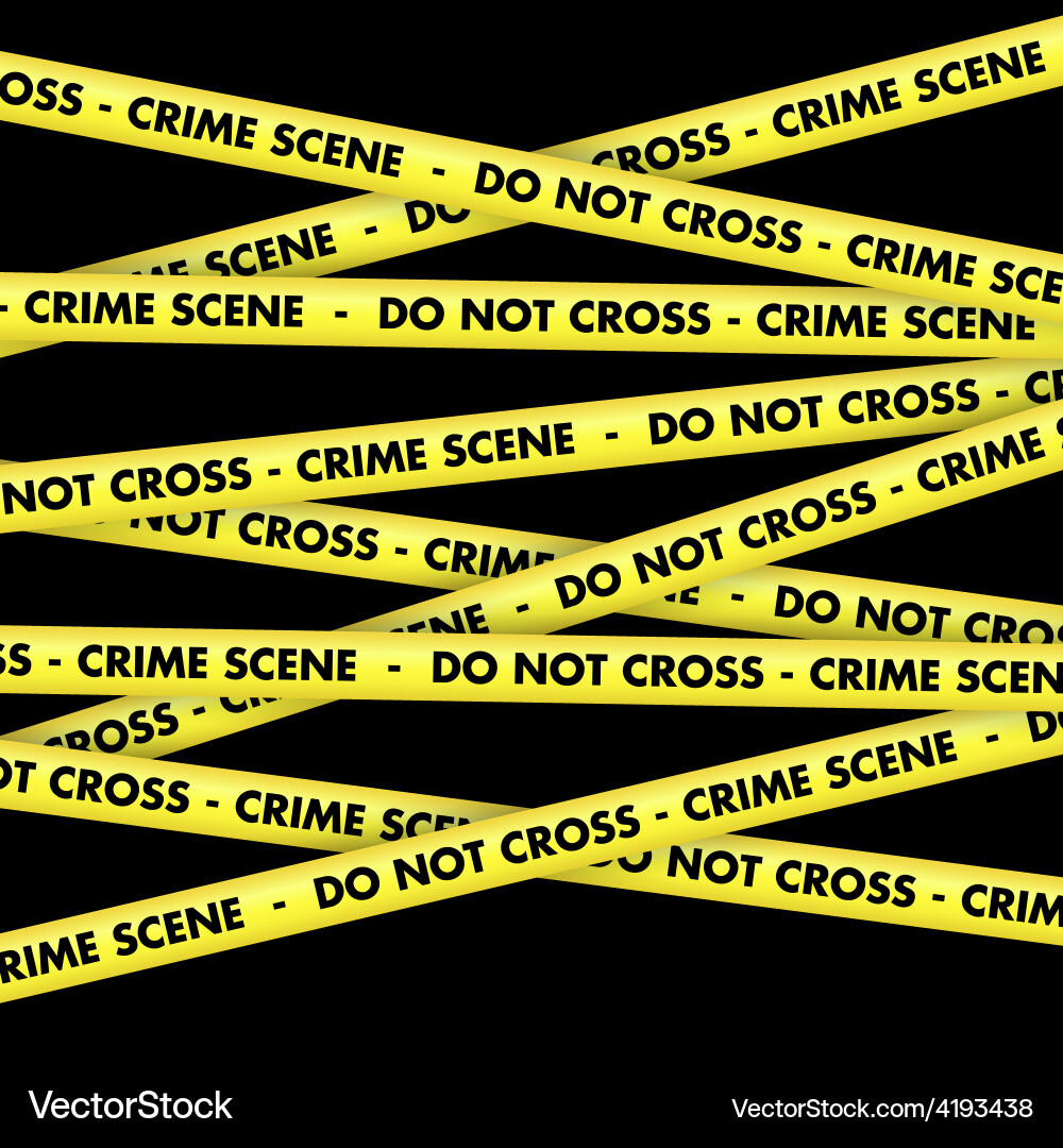 Crime scene tape background Royalty Free Vector Image