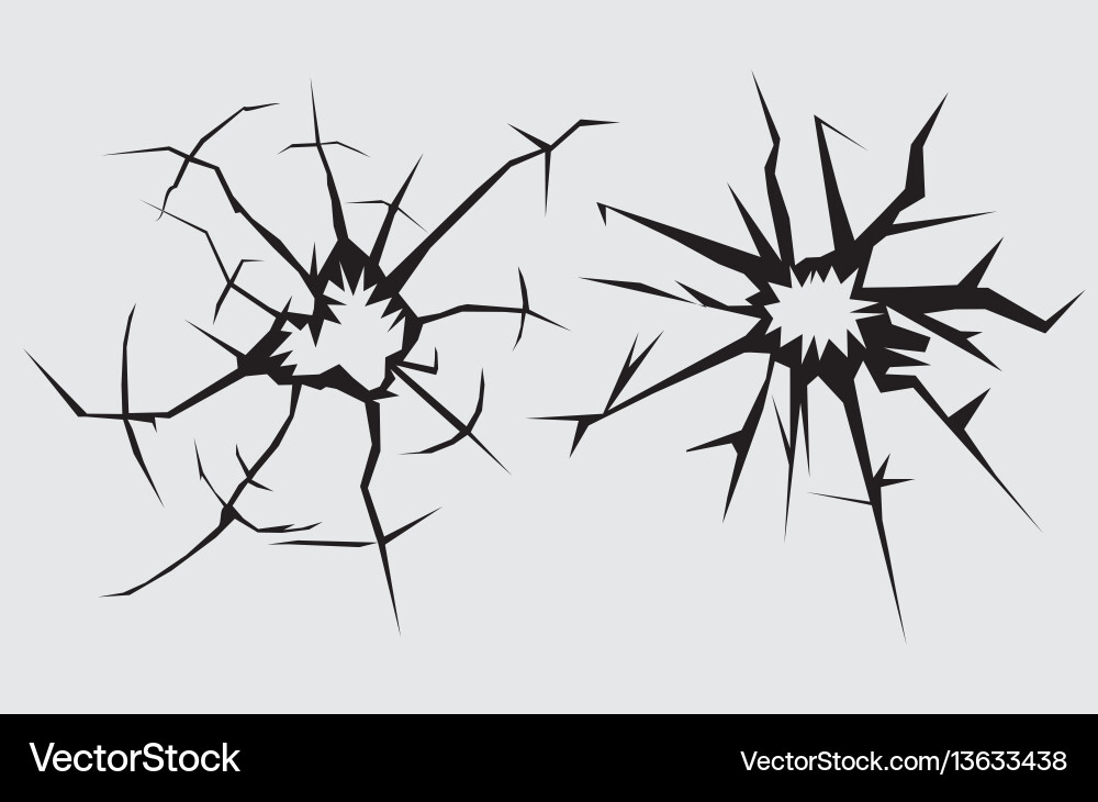 Fragmented Glass Royalty Free Vector Image - VectorStock
